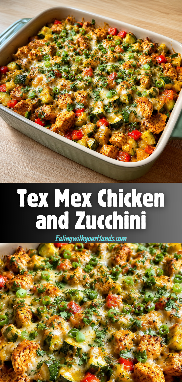 Tex Mex Chicken and Zucchini - EatingwithYourHands.Com